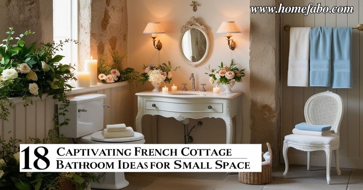 18 Captivating French Cottage Bathroom Ideas for Small Space - Home Fabo