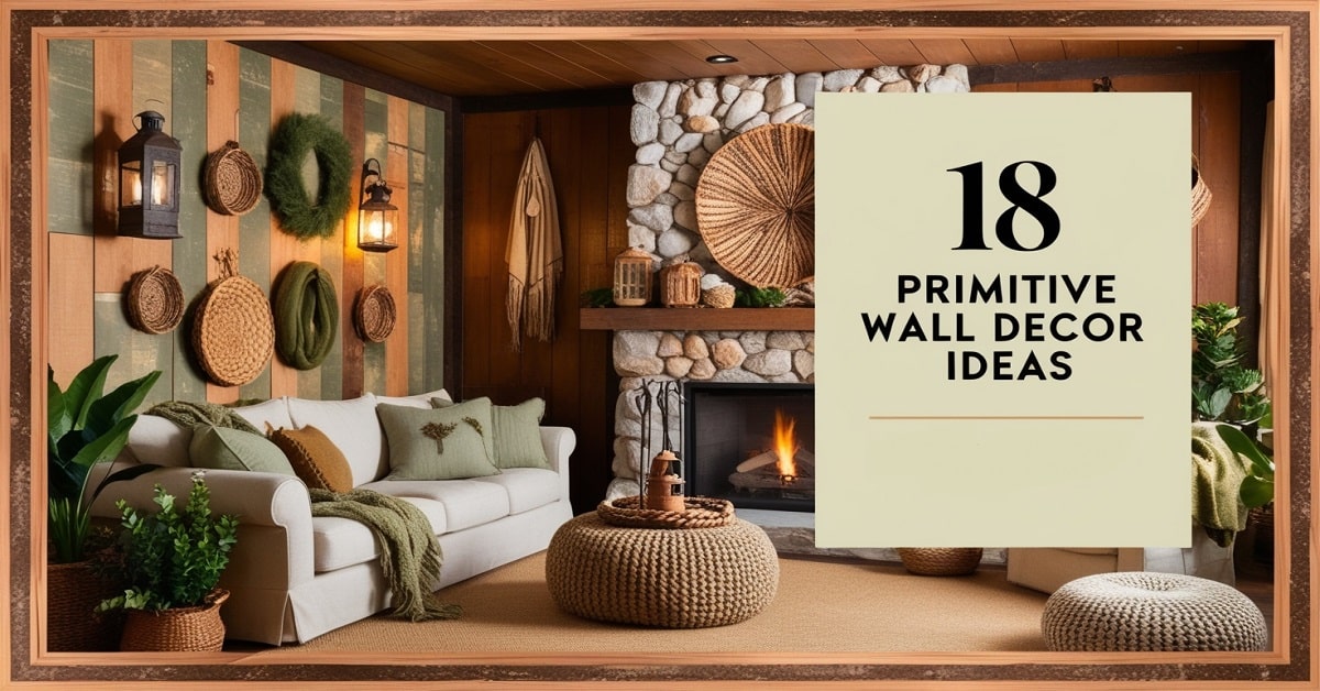 18 Primitive Wall Decor Ideas for Your Rustic Home - Home Fabo
