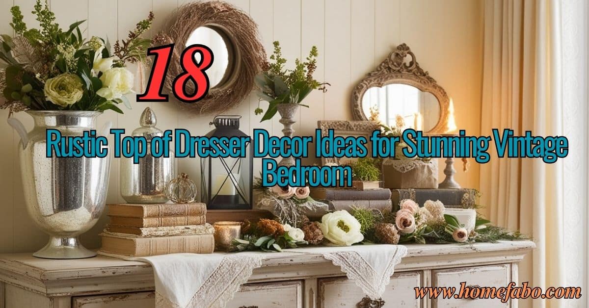 18 Rustic Top of Dresser Decor Ideas for Stunning Vintage Bedroom ...