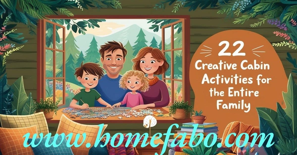 22 Creative Cabin Activities for the Entire Family - Home Fabo