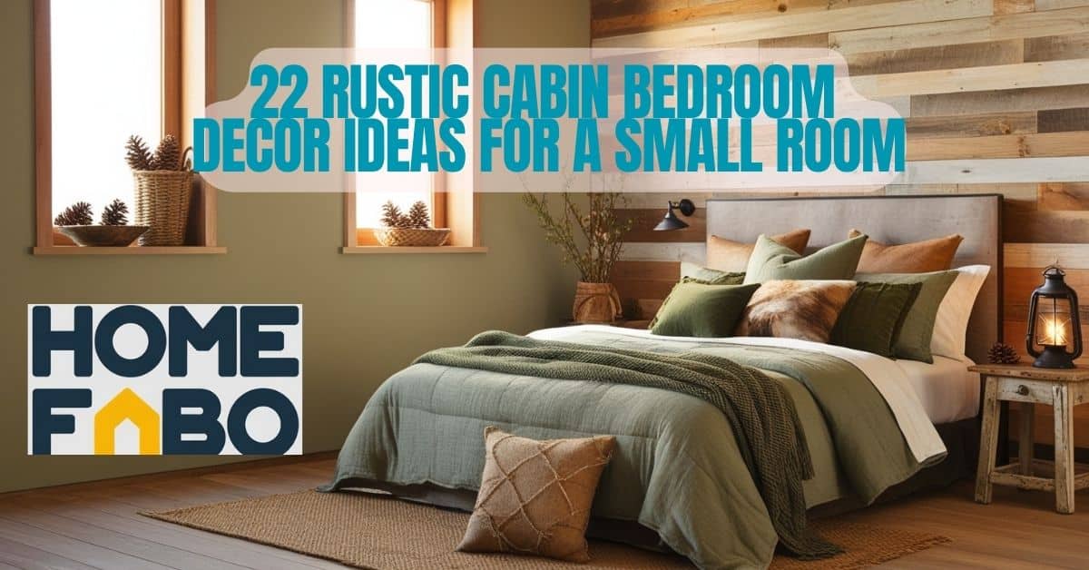 22 Rustic Cabin Bedroom Decor Ideas for a Small Room - Home Fabo
