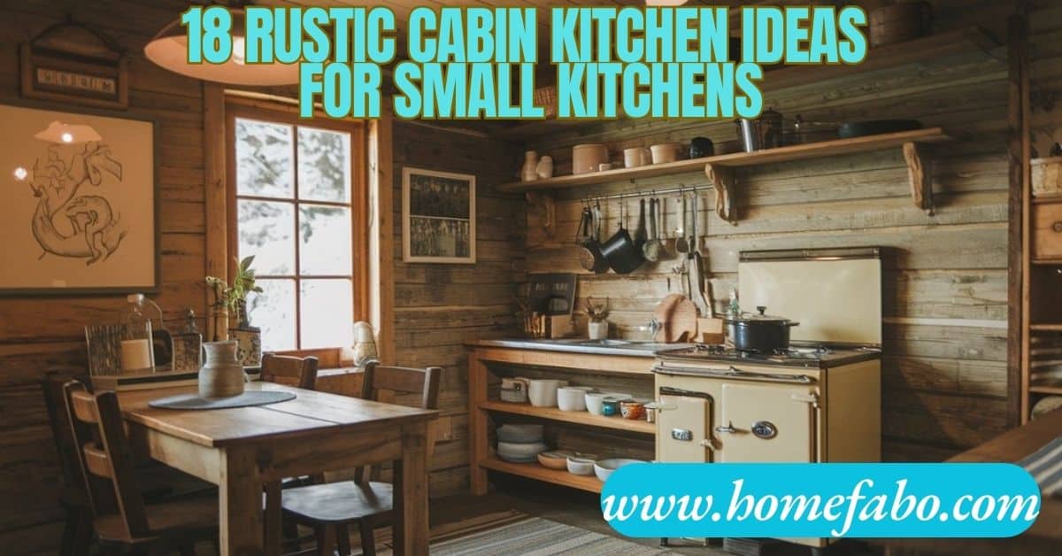 18 Rustic Cabin Kitchen Ideas for Small Kitchens - Home Fabo