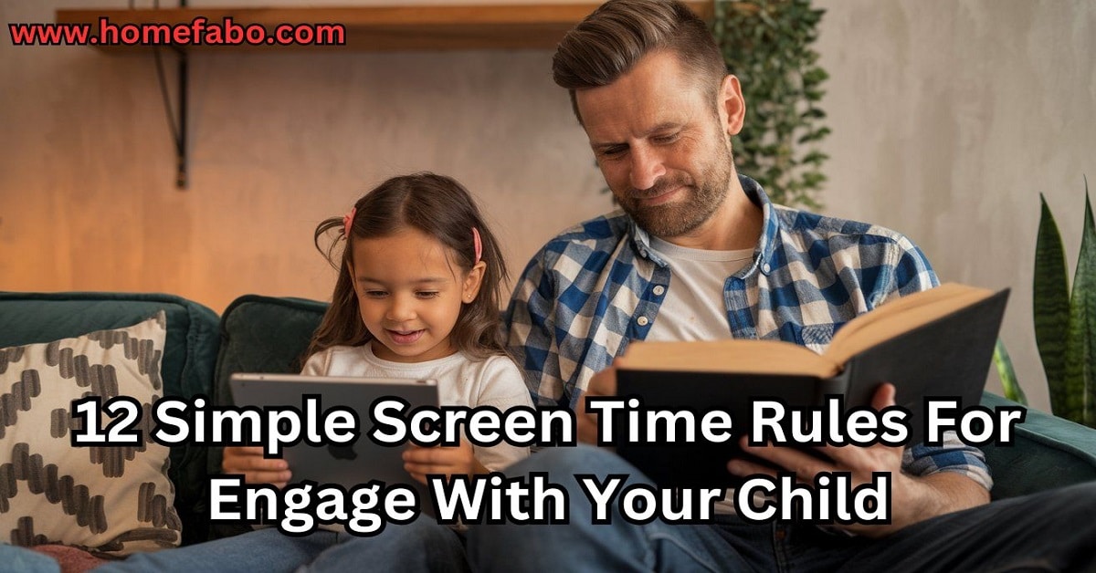 12 Simple Screen Time Rules For Engage With Your Child - Home Fabo