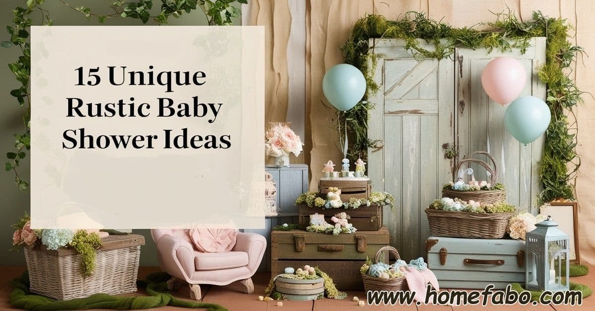 15 Unique Rustic Baby Shower Ideas for a Memorable Celebration - Home Fabo