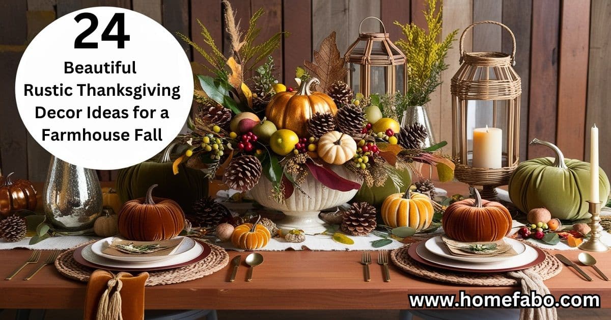 24 Beautiful Rustic Thanksgiving Decor Ideas for a Farmhouse Fall ...